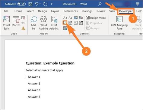 Unlocking The Power Of Check Boxes In Word A Comprehensive Tutorial