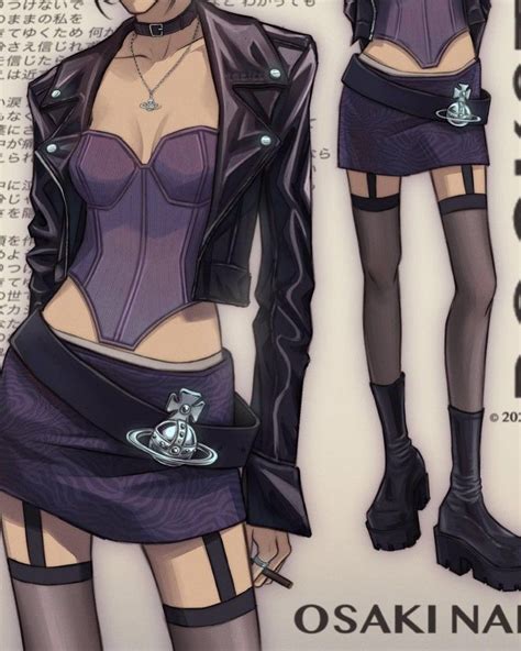 Nana Osaki Наряды Стильные наряды Вдохновленные наряды
