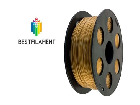Золотой PLA пластик Bestfilament 1кг - купить с доставкой по выгодным ...