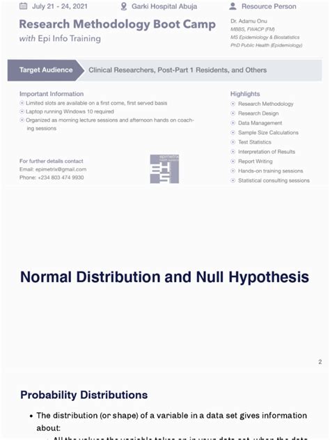 05 Normal Distribution Hypothesis Pdf P Value Type I And Type Ii Errors
