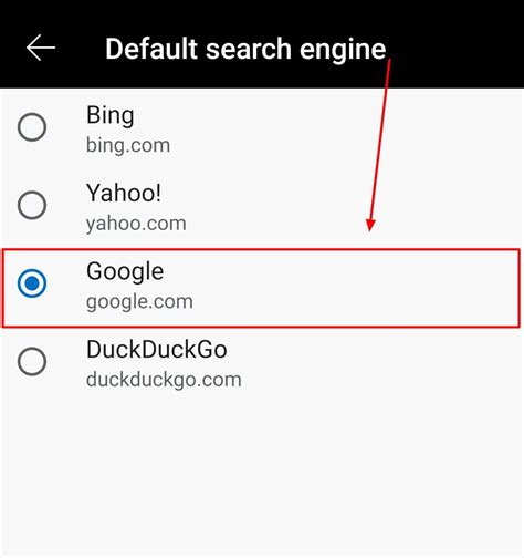 How To Change Search Engine In Edge On Android