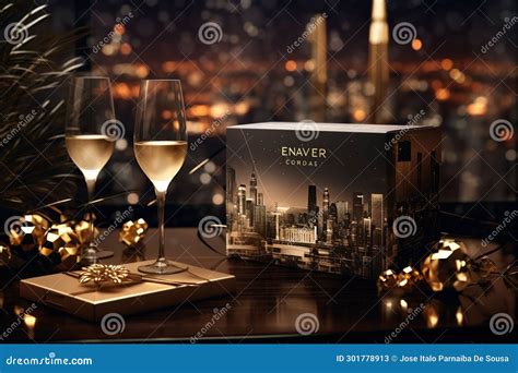 Elegant And Sophisticated New Years Eve Party Stock Illustration