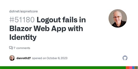 Logout Fails In Blazor Web App With Identity Issue Dotnet