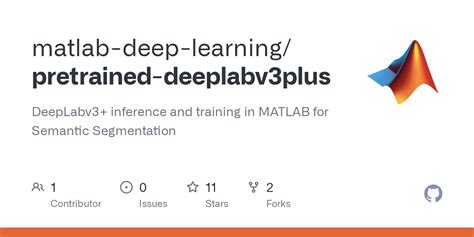 Github Matlab Deep Learningpretrained Deeplabv3plus Deeplabv3 Inference And Training In