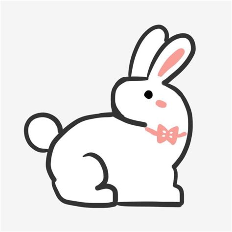 可愛兔子圖案元素 卡通 可愛 兔子圖案