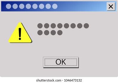 Windows Error Message Template Images Stock Photos D Objects Vectors Shutterstock