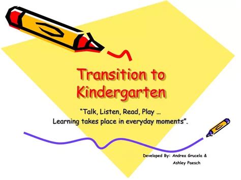 Ppt Transition To Kindergarten Powerpoint Presentation Free Download Id 176861
