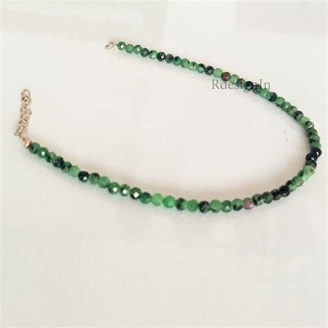 Ruby Zoisite Beads Etsy