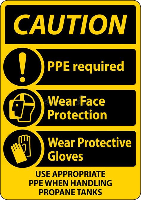 Caution Propane Sign Stock Illustrations 484 Caution Propane Sign