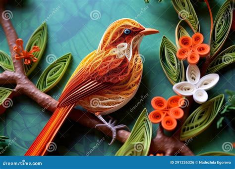 Papercraft Bird Illustration Cartoon Vector 269754071
