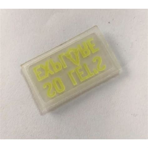 Yellow Base Silicone Rubber Cloth Patch For Garments At In Pallipalayam