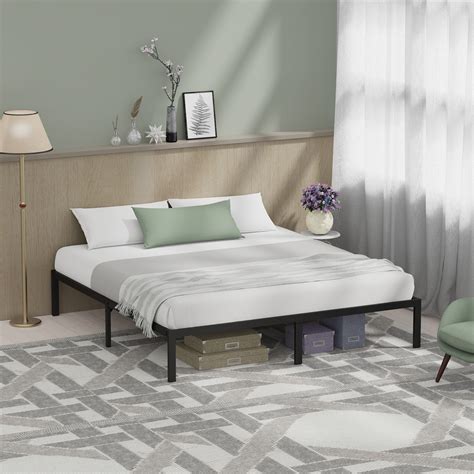 Mr Ironstone Heavy Duty King Size Metal Platform Bed Frame With 14 Inch