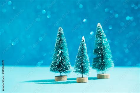 Christmas Minimal Festive Background With Christmas Toy Tree Abstract