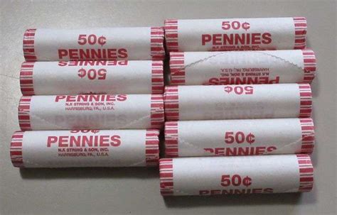 Bu Lincoln Cent Rolls Shield Star Coin And Currency Llc