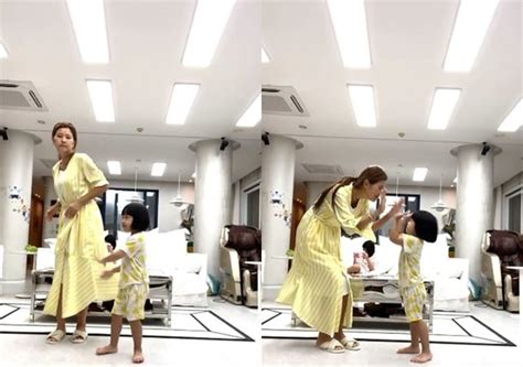 주영훈♥ 이윤미 막내딸과 커플룩 입고 댄스타임 네이트 연예