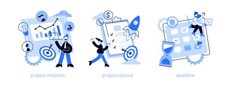 Project Lifecycle Abstract Concept Vector Illustration Set Project Stock Illustration Download