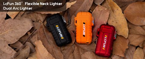 Lcfun Electric Dual Arc Lighter Usb Rechargeable Windproof