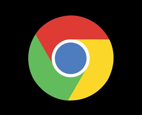 Google Cromo Logo S Mbolo Dise O Ilustraci N Vector Con Negro Antecedentes Vector En