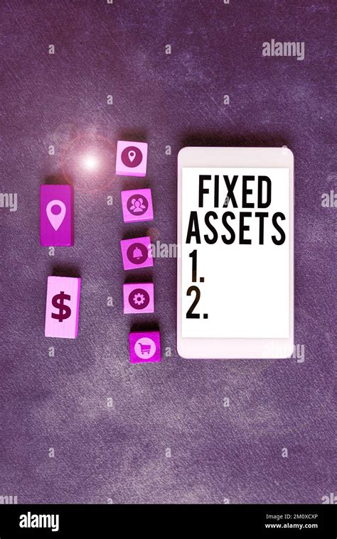 Sign Displaying Fixed Assets Business Showcase Long Term Tangible