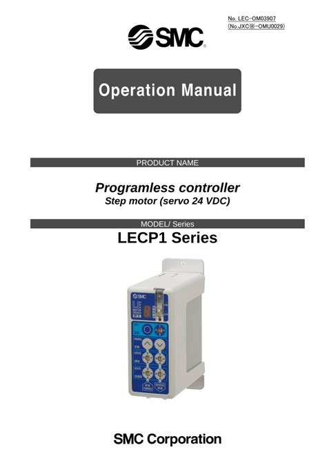 PDF Step Motor Servo VDC Smcworld Com Servo Control Enables The Positioning And The