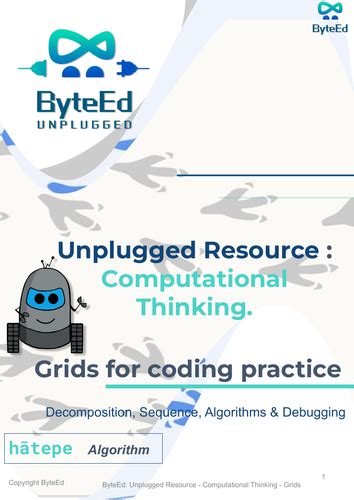 Byteed Unplugged Computational Thinking And Coding Grids Teaching Resources