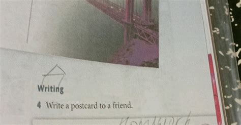 Write A Postcard To A Friend Studyx