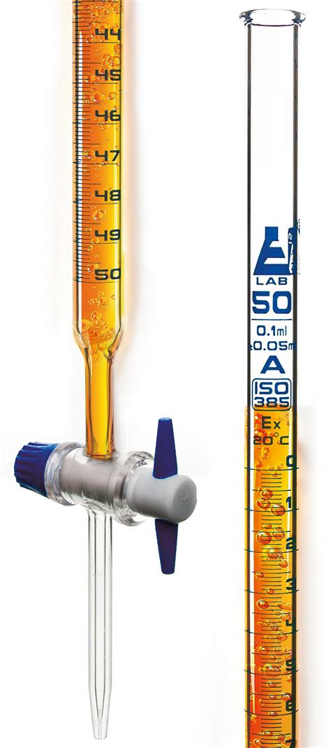 Eisco Burette 50ml Class A 0 05ml Accuracy Borosilicate Glass