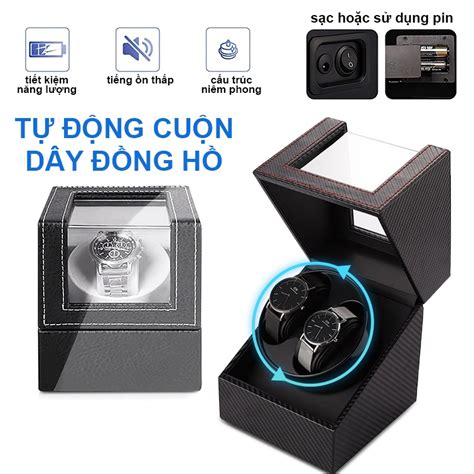 🏆🏆【sang Trọng】hỘp Xoay ĐỒng HỒ HỘp ĐỰng ĐỒng HỒ CƠ 1 Xoay LÊn CÓt
