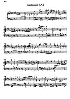Prelude And Fugue No 22 In B Flat Minor BWV 891 The Well Tempered