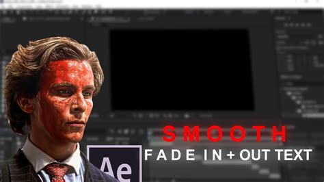 Smooth Fade In And Out Text In After Effects After Effects Tutorial Youtube