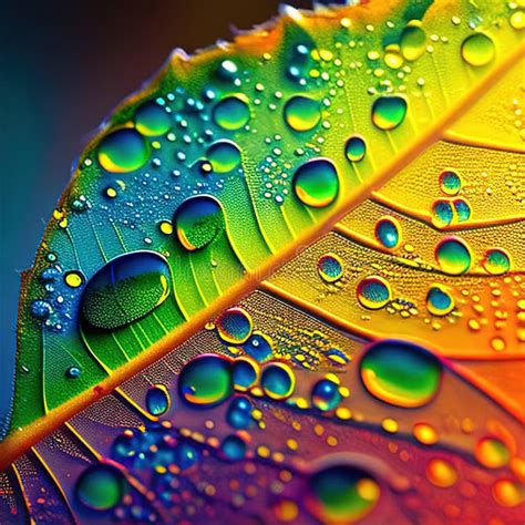 Dewy Leaf Made With Generative Ai Stock Illustration Illustration Of Life True 273477975