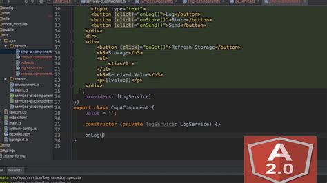 55 Angular 2 The Complete Guide Final Version Example Injecting The Logging Service Learning