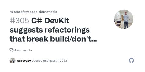C Devkit Suggests Refactorings That Break Builddont Compile · Issue