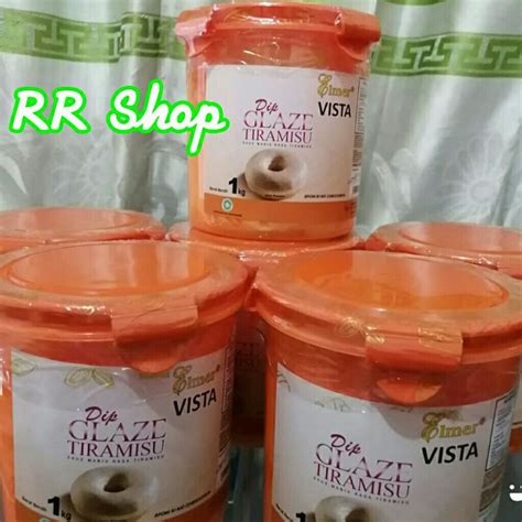Jual ELMER Dip Glaze 1kg All Varian Elmer Dip Glaze 1kg Topping Selai