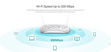 Tp Link 300 Mbps Wireless Vdsl Adsl Modem Router Single Band