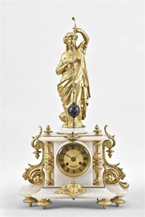A Late 19th Century French Figural Mantel Clock With Price Guide