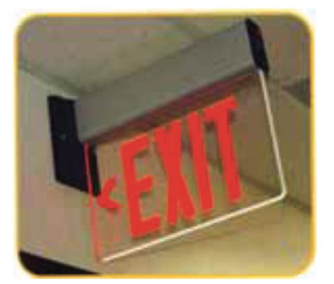 Led Edge Lit Emergency Exit Light Energywise Solutions