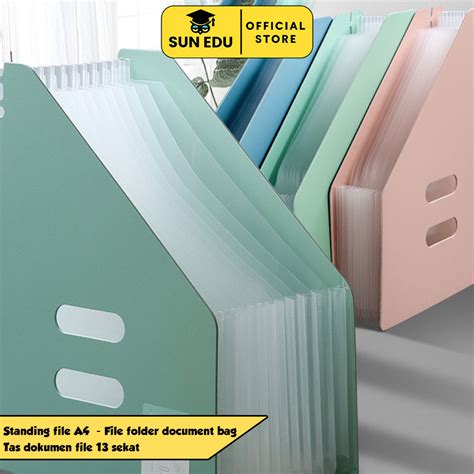 Jual Standing File A4 File Folder Document Bag Tas Dokumen File 13 Sekat Shopee Indonesia
