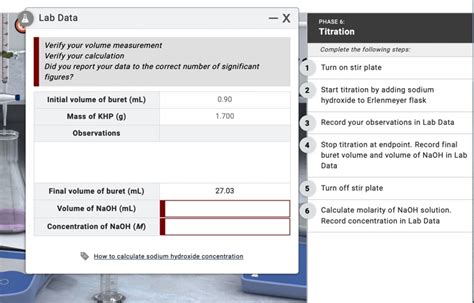 solved lab data verify your volume measurement verify your