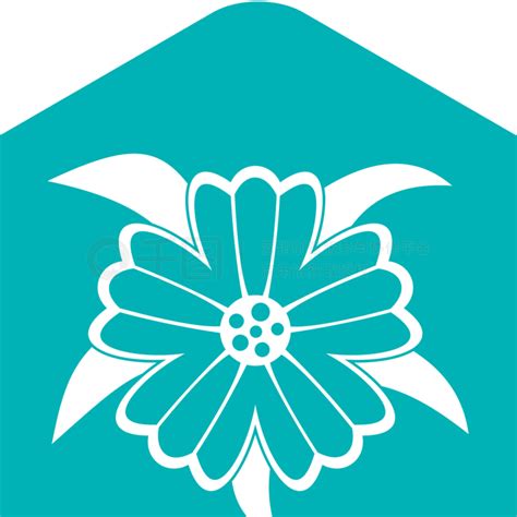 白色免抠元素开花在白色背景传染媒介例证在简单的样式的象隔绝的花图标，简单的样式模板免费下载eps格式1355像素编号39553531 千图网
