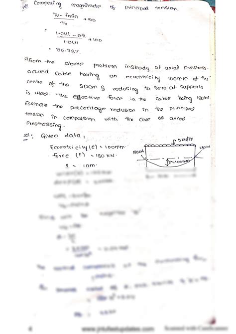 SOLUTION Prestressed Concrete Complete Notes Unit 5 Studypool