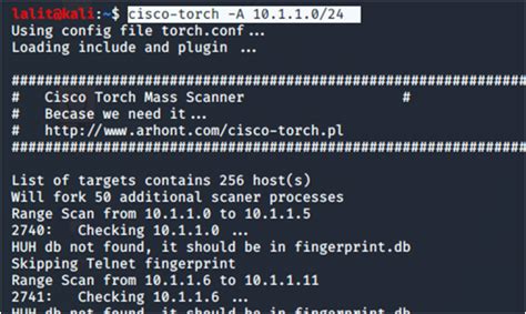Kali Linux Cisco Torch Tool GeeksforGeeks