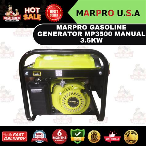 Marpro Gasoline Generator Mp3500 3 5kw Savg Kings Hardware Trading