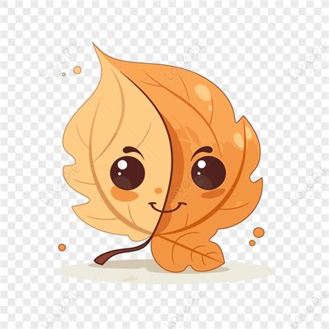 Brown Leave Clipart Vector Cute Cartoon Autumn Leaves Png Picture And Clipart Image For Free