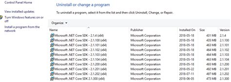 every sdk version has its own productid · issue 35 · dotnet installer