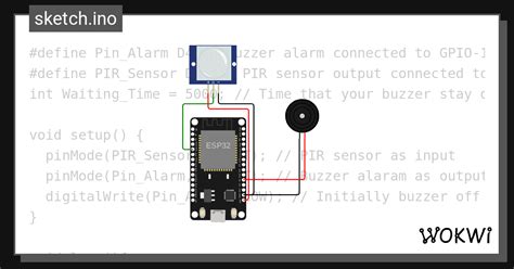 Alarme Wokwi ESP32 STM32 Arduino Simulator