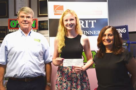 Olyn Roofing Awards 5000 Scholarship To Norwood High School Senior