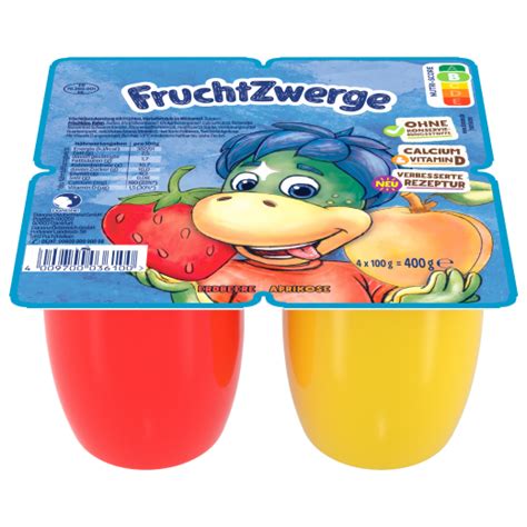 Fruchtzwerge Klassiker 4er Pack Erdbeereaprikose