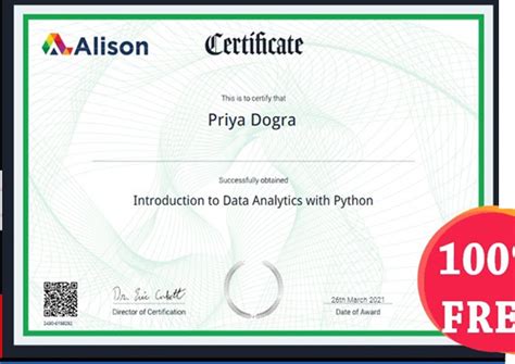 Introduction To Data Analytics With Python Assessment Answers Alison
