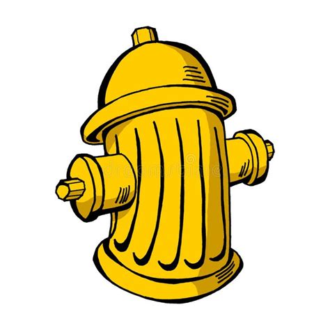 Firefighter Clip Art Cartoon Fire Hydrant Stock Illustration